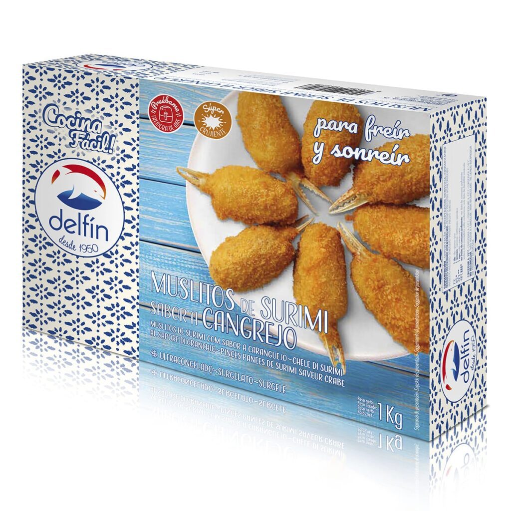 Muslitos de surimi sabor a cangrejo - Delfin Ultracongelados